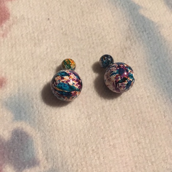 Jewelry | 3 For 1 Splatter Paint Stud Earrings | Poshmark